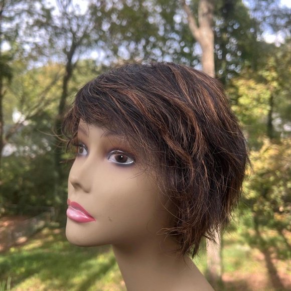 Accessories | Janet Collection Multi Brown Pixie Cut Hair Wig | Poshmark
